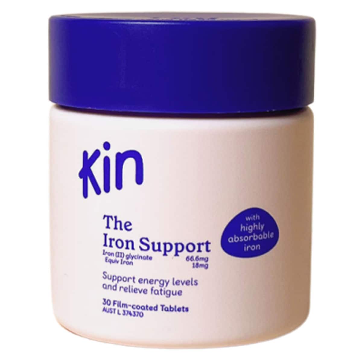 Kin The Iron Support 30 Tablets | Healthylife
