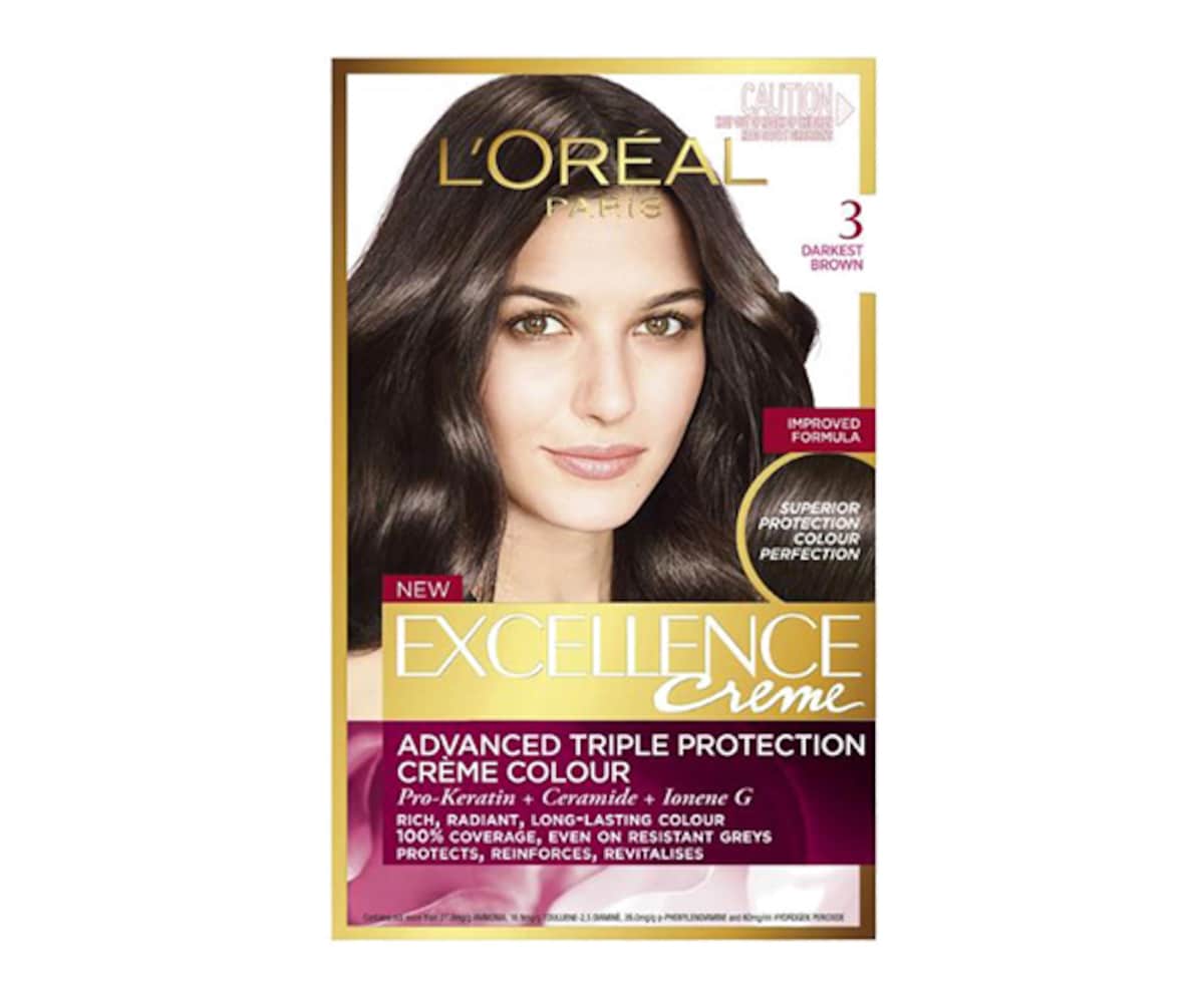 L'Oreal Excellence Creme 3 Darkest Brown Hair Colour (While Stock Last ...