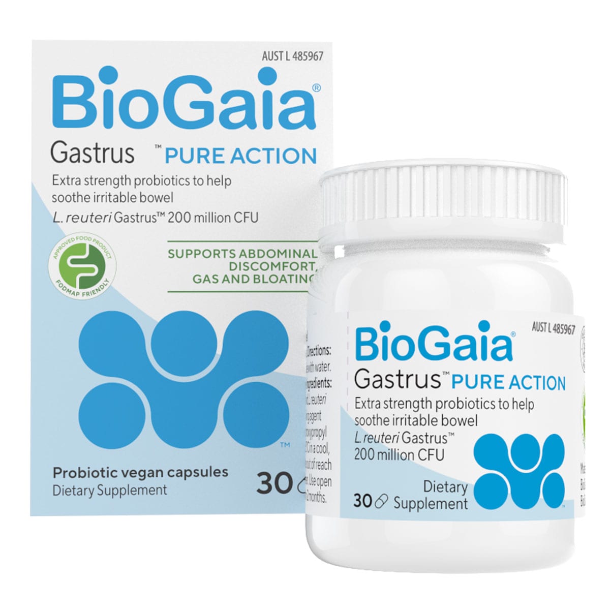 BioGaia Gastrus Pure Capsules 30 Capsules | Healthylife