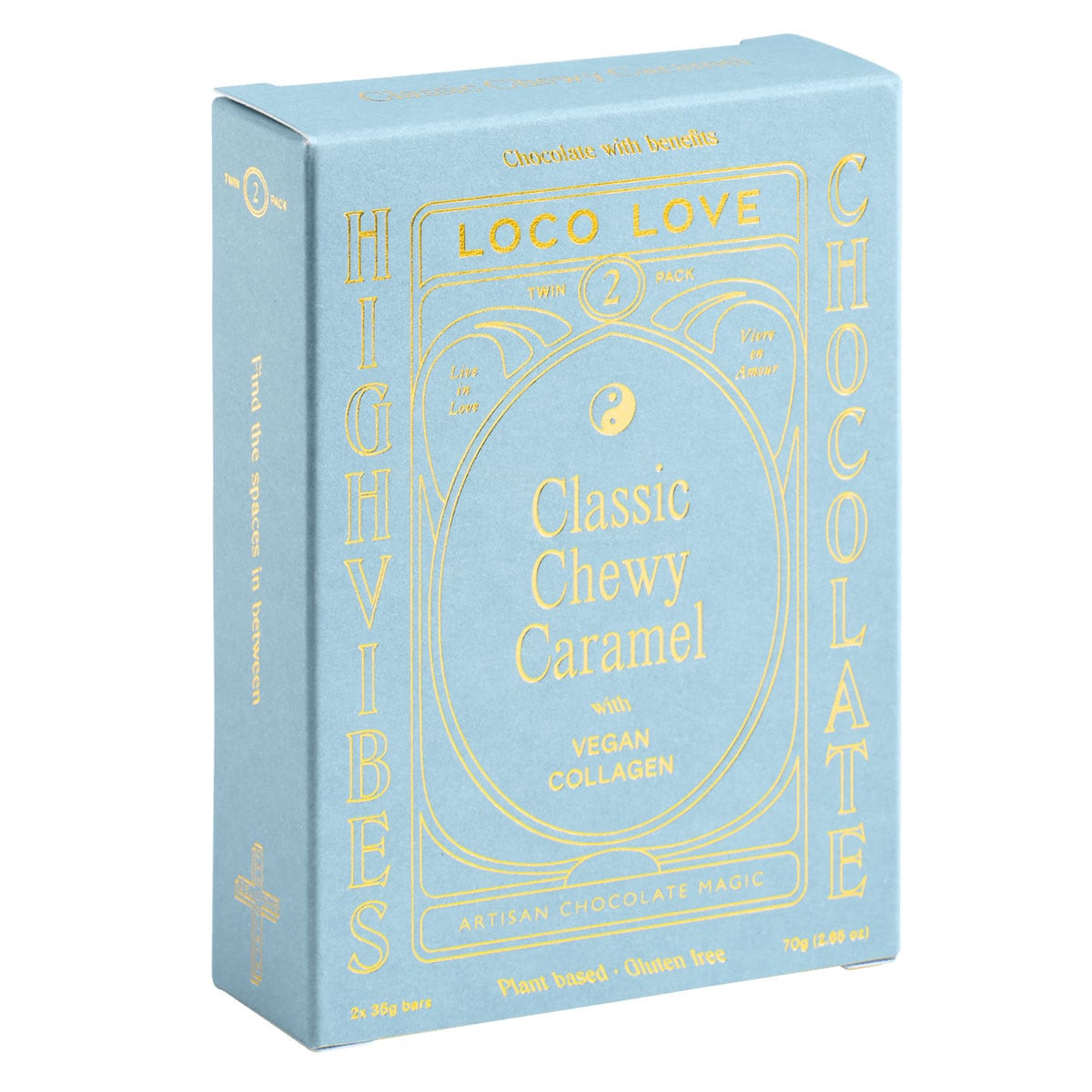 Loco Love Twin Classic Chewy Caramel Chocolate Bar 70g | Healthylife