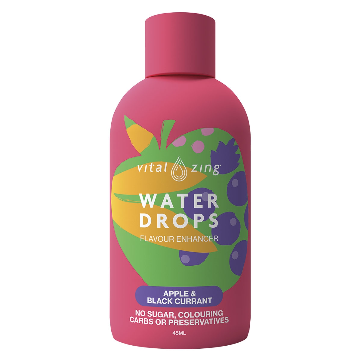 Vital Zing Water Drops Apple & Blackcurrant 45ml | Healthylife