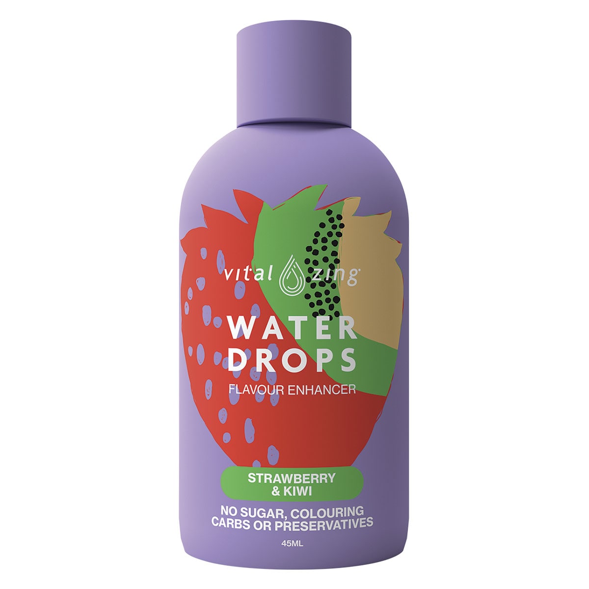 Vital Zing Water Drops Strawberry & Kiwi 45ml | Healthylife