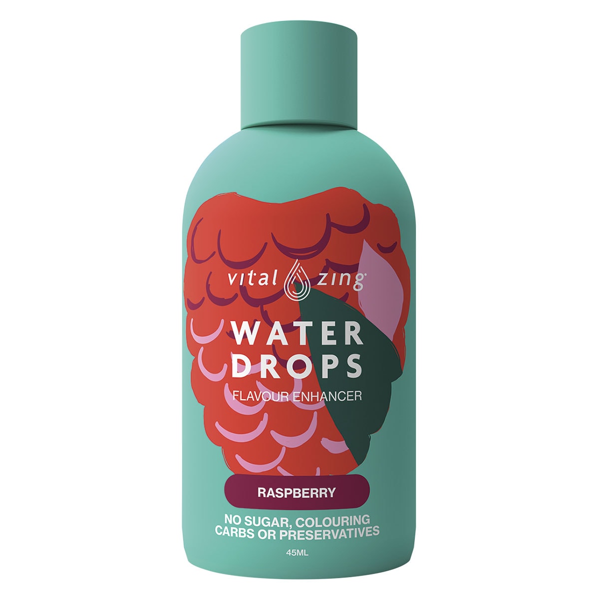 Vital Zing Water Drops Raspberry 45ml | Healthylife