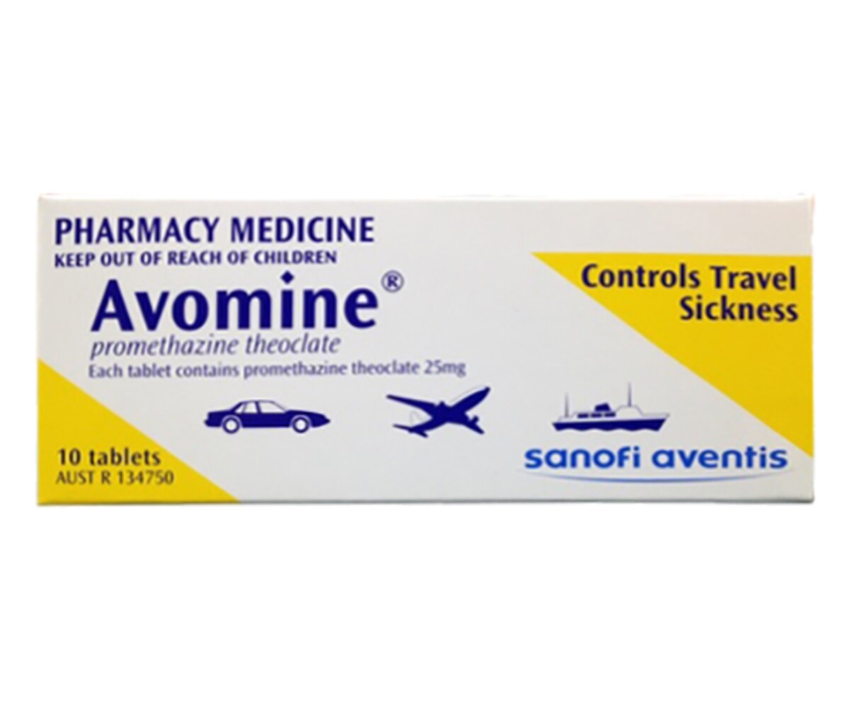 Avomine 25mg 10 Tablets | Healthylife