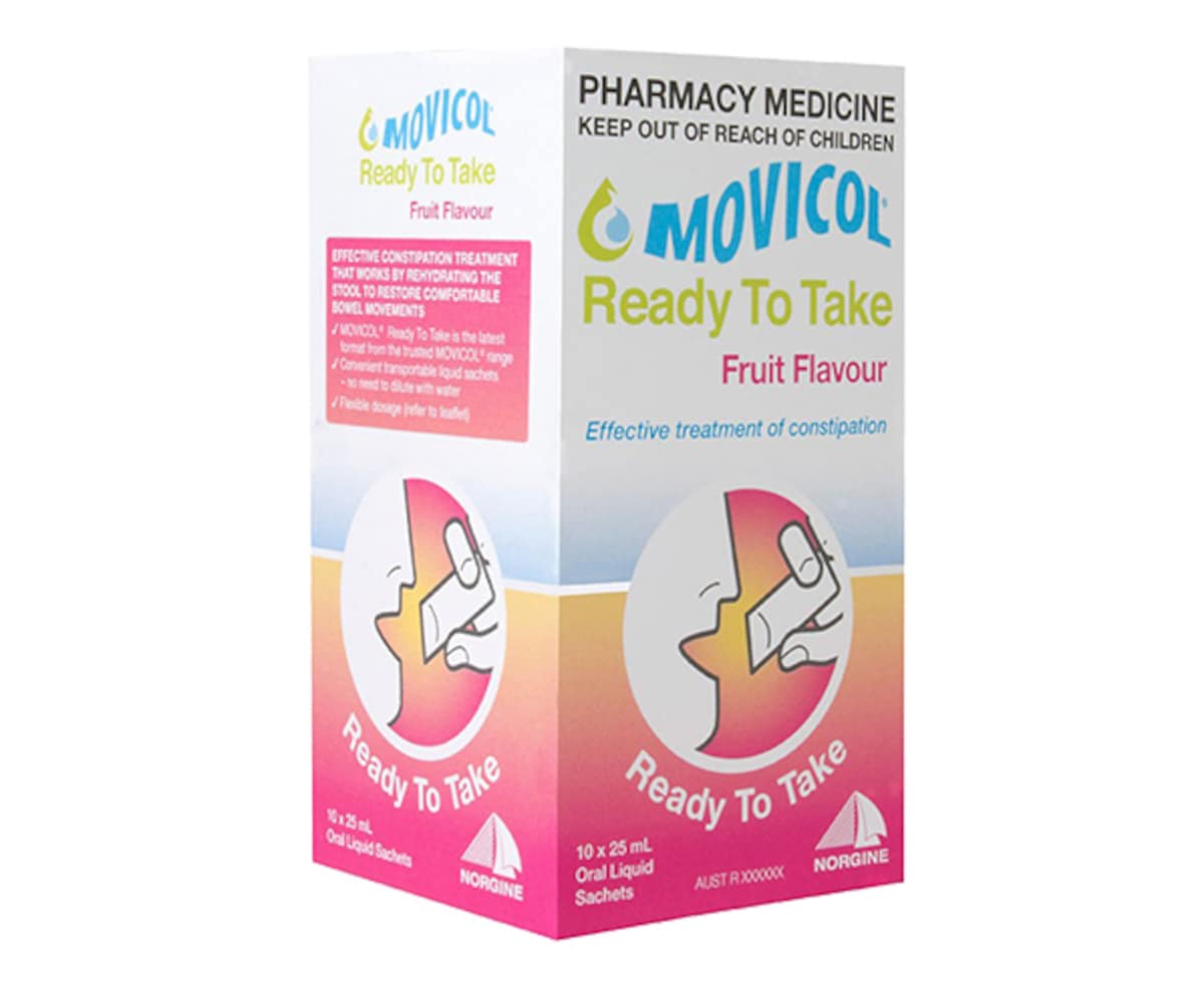 Movicol Ready to Drink 25ml x 10 Sachets | Healthylife