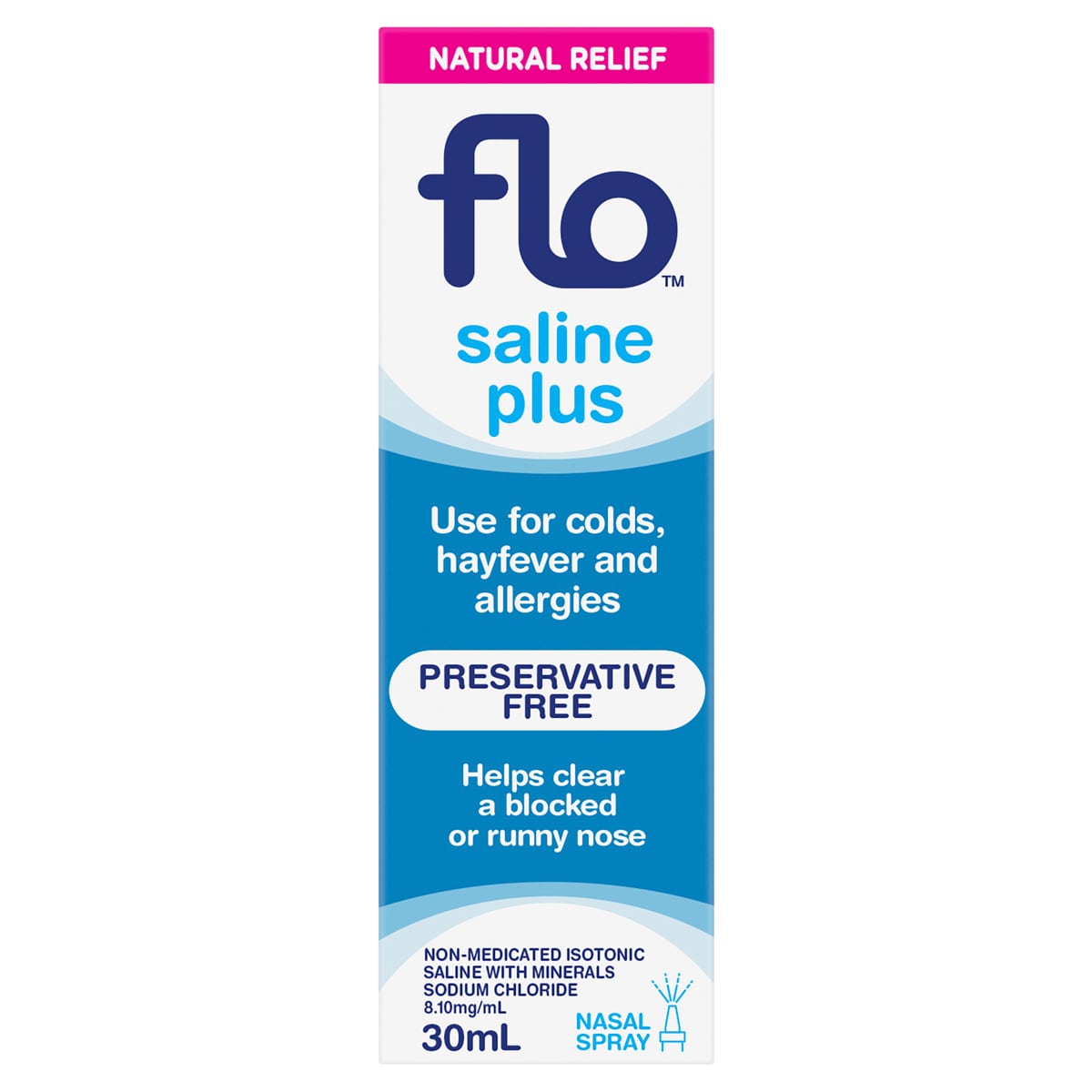 Flo Saline Plus Nasal Spray 30ml | Healthylife