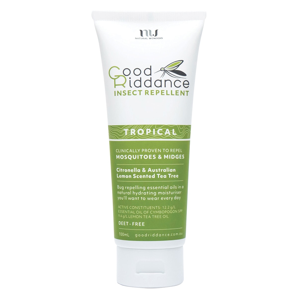 Good Riddance Insect Repellent Lotion Tropical 100ml Tube | Healthylife