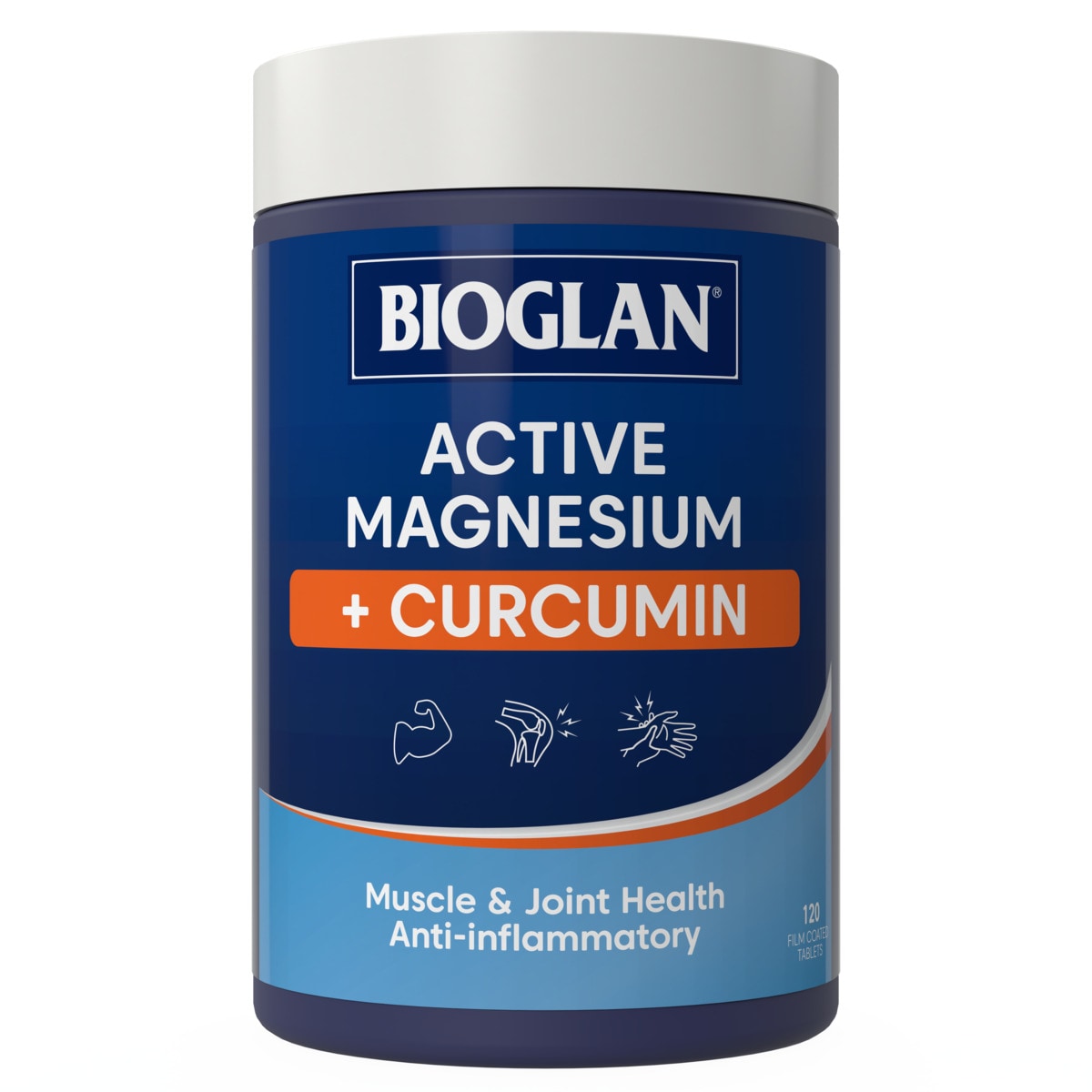 Bioglan Active Magnesium & Curcumin 120 Tablets | Healthylife