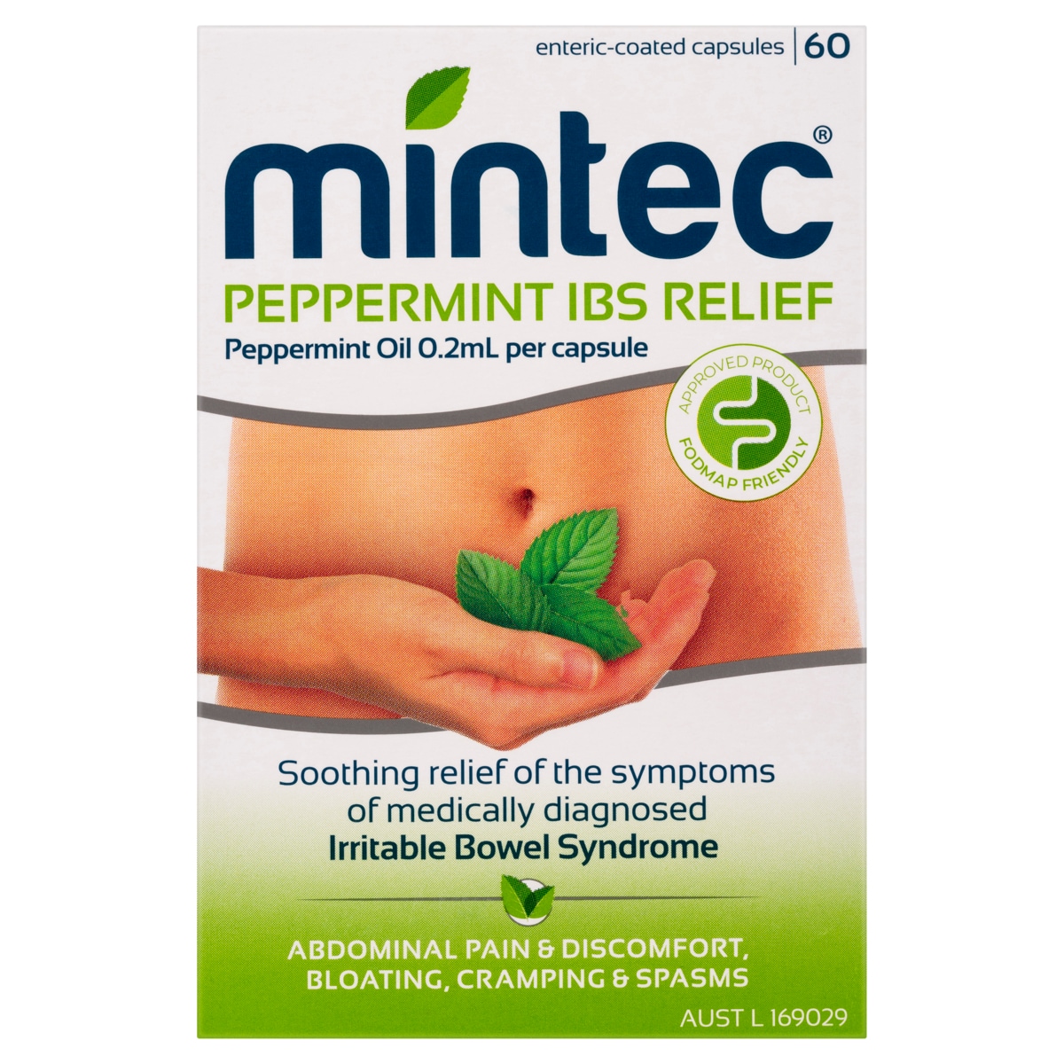 Mintec IBS Relief Peppermint Oil 0.2ml 60 Capsules | Healthylife