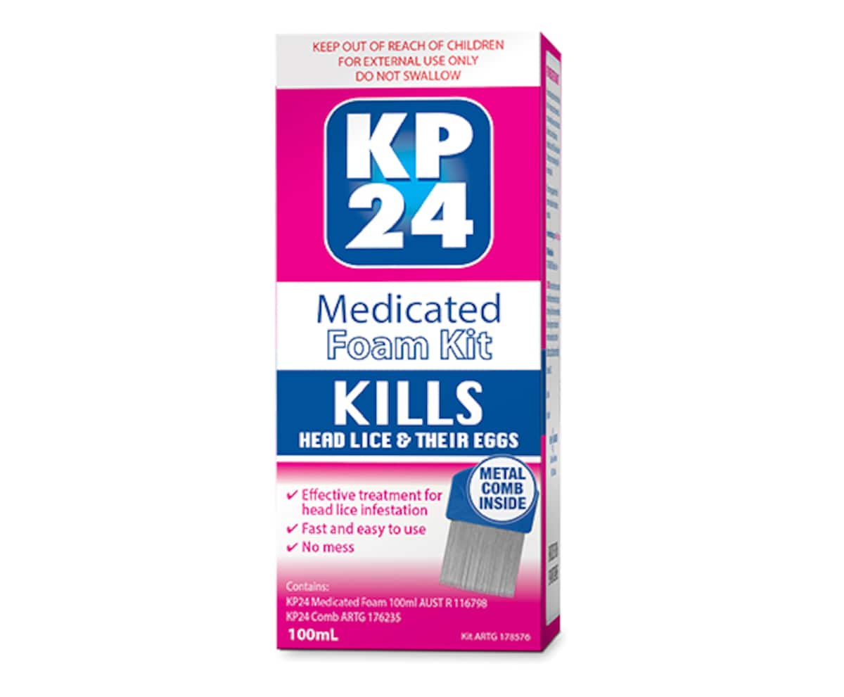KP24 Medicated Head Lice Foam Kit 100ml | Healthylife