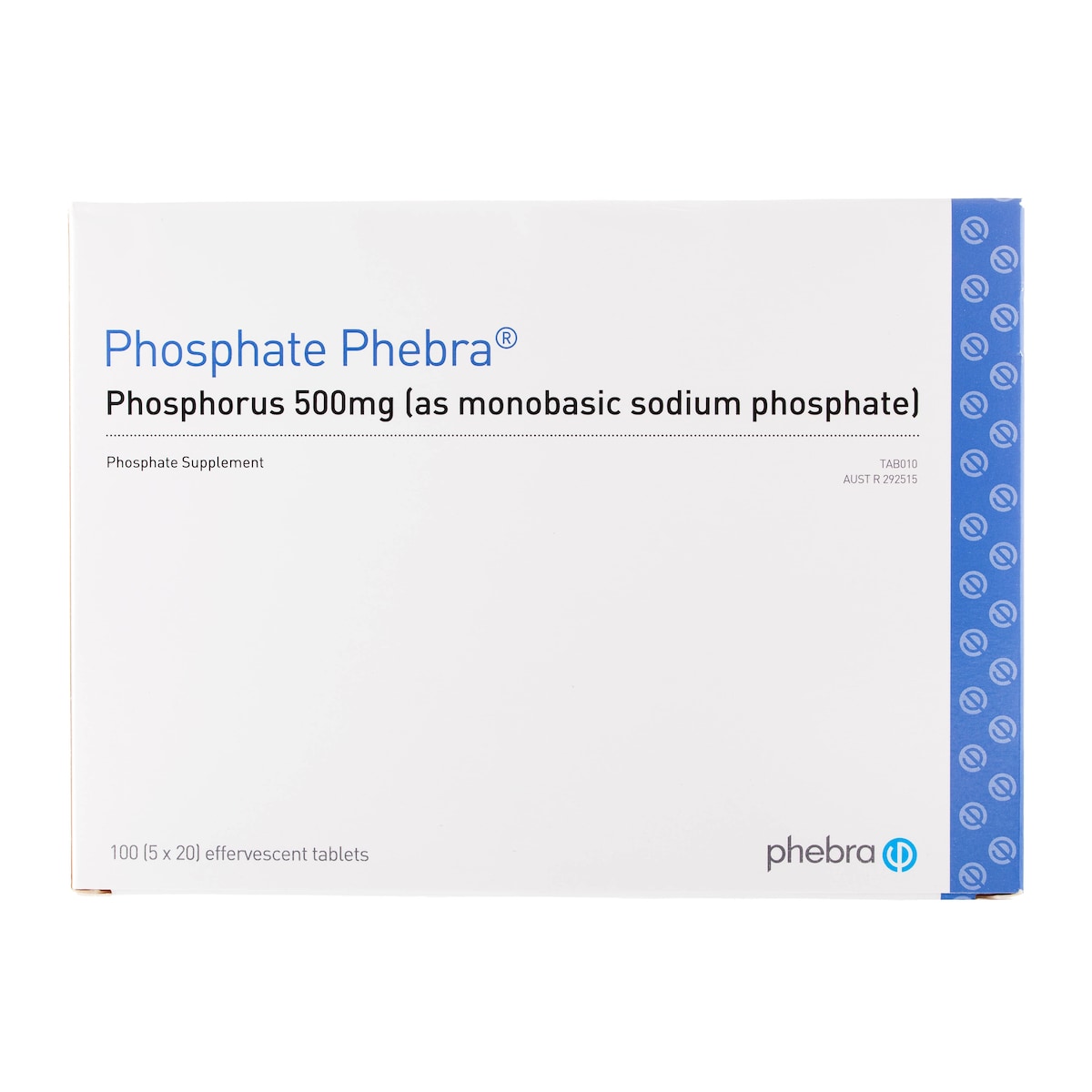 Phosphate Phebra 100 Effervescent Tablets | Healthylife