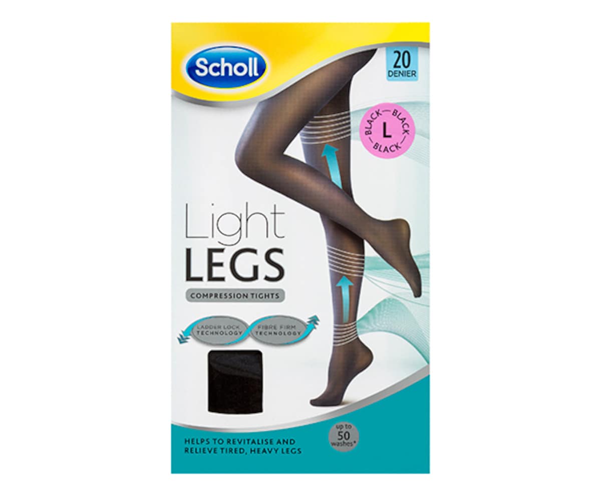 Scholl Light Legs Compression Tights 20 Denier Black Large | Healthylife