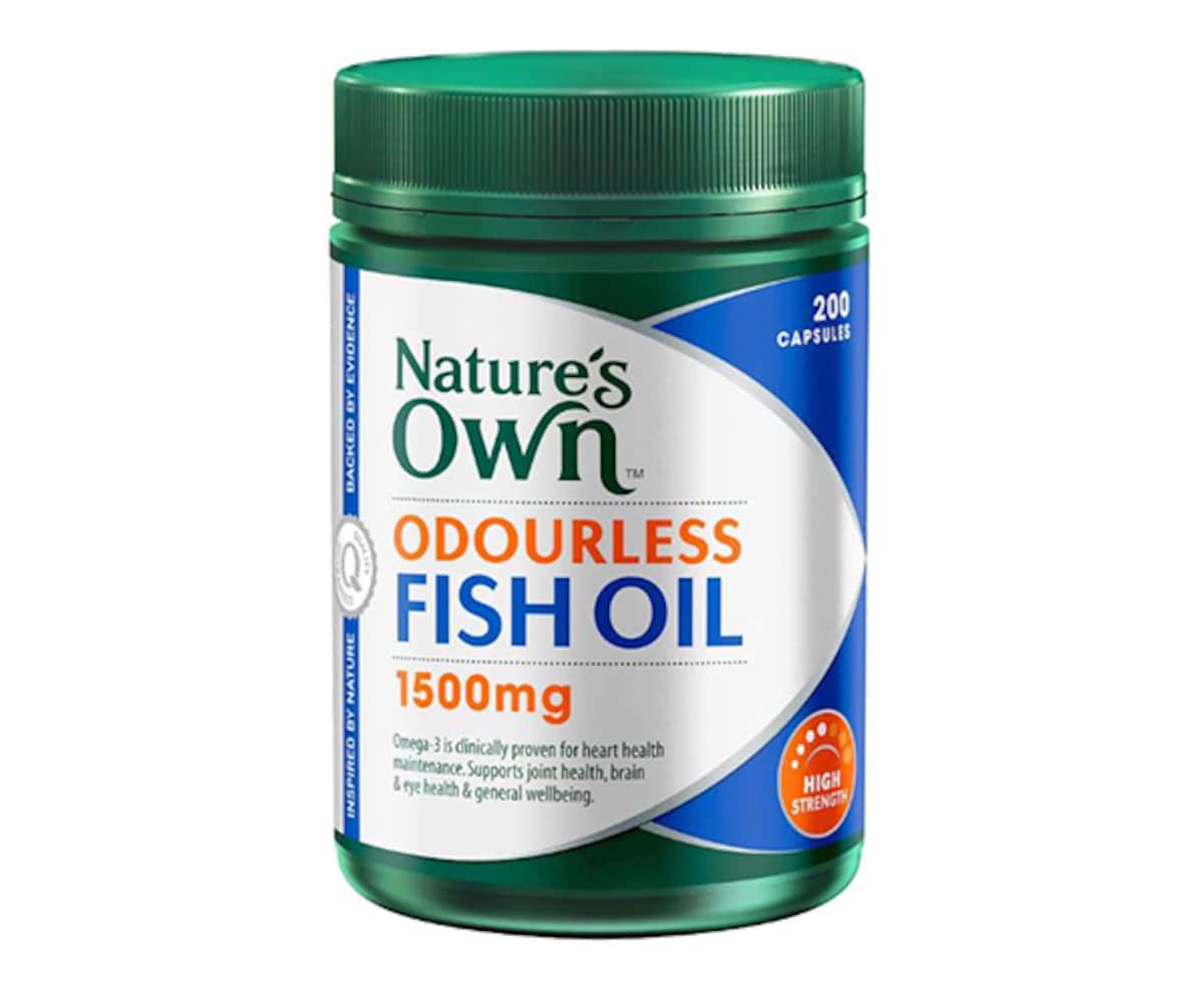 Natures Own Odourless Fish Oil 1500mg 200 Capsules