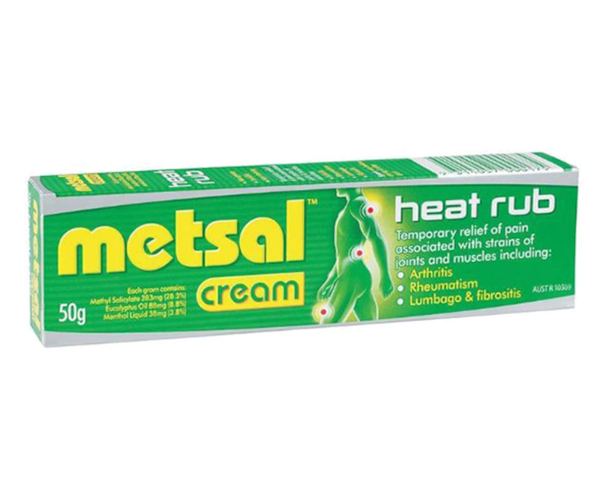 Metsal Heat Rub Cream Joint & Muscle Pain Relief 50g | Healthylife