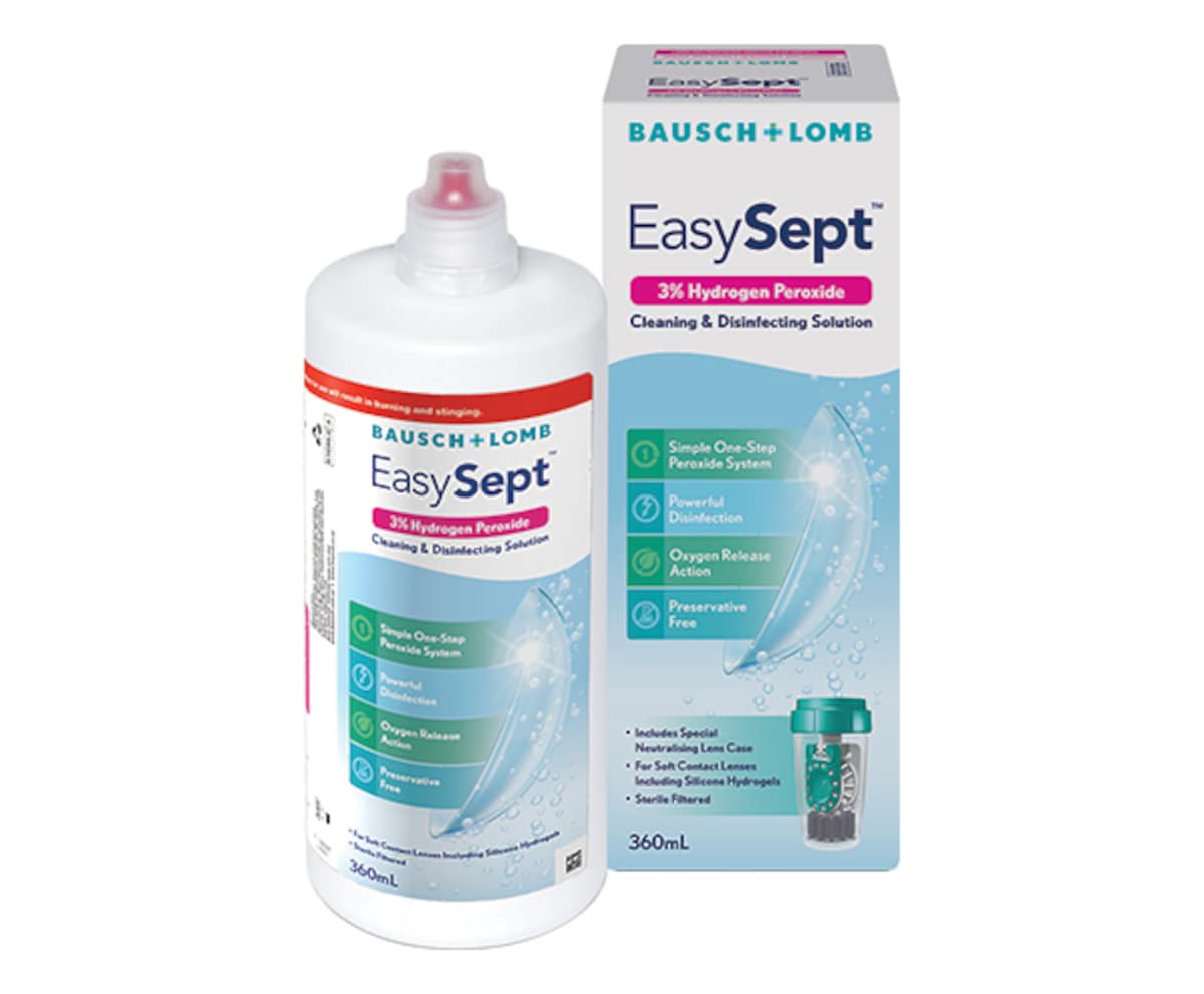 Bausch & Lomb EasySept Hydro+ Peroxide Solution 360ml | Healthylife