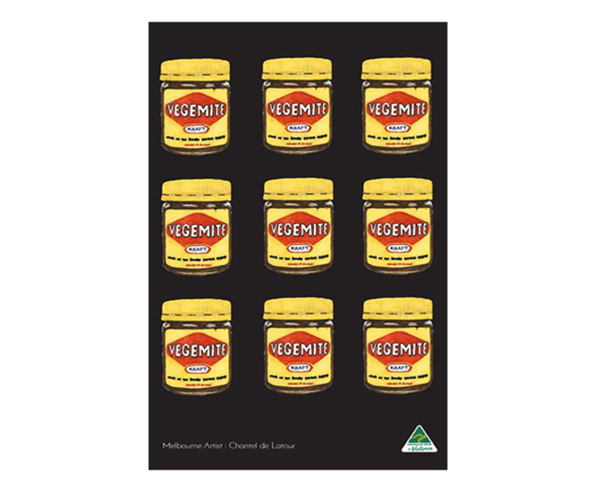Ke Design Tea Towel Vegemite Black | Healthylife