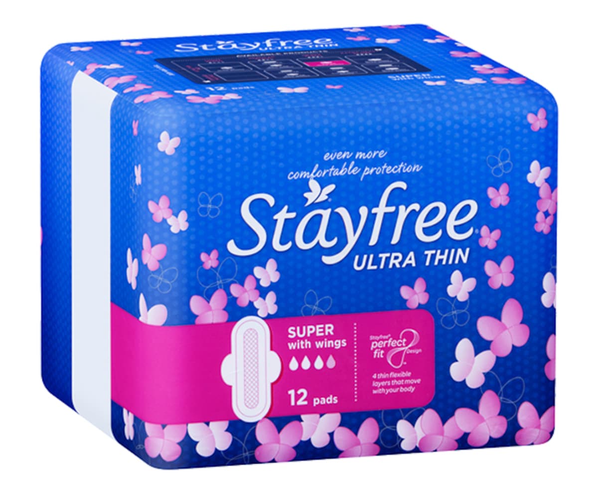 Stayfree Pads Ultra Thin Super with Wings 12 Pack | Healthylife