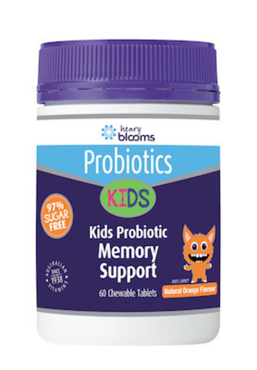 Henry Blooms Kids Probiotic Memory 60 Chewable Tablets | Healthylife