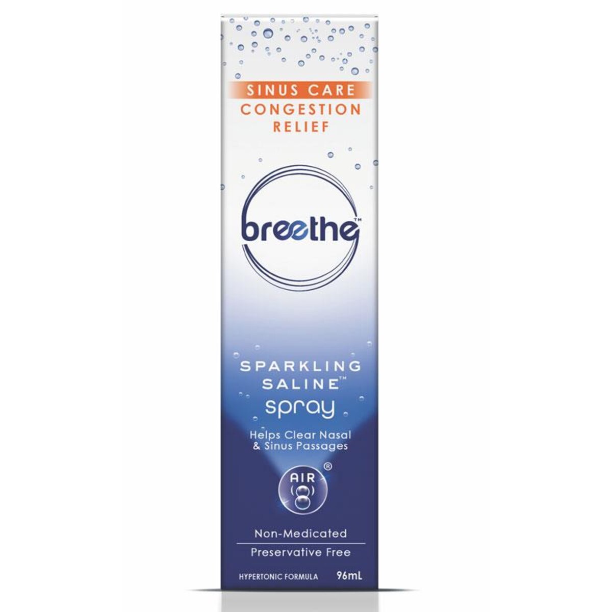 Breethe Sinus Care Sparkling Saline 96ml | Healthylife