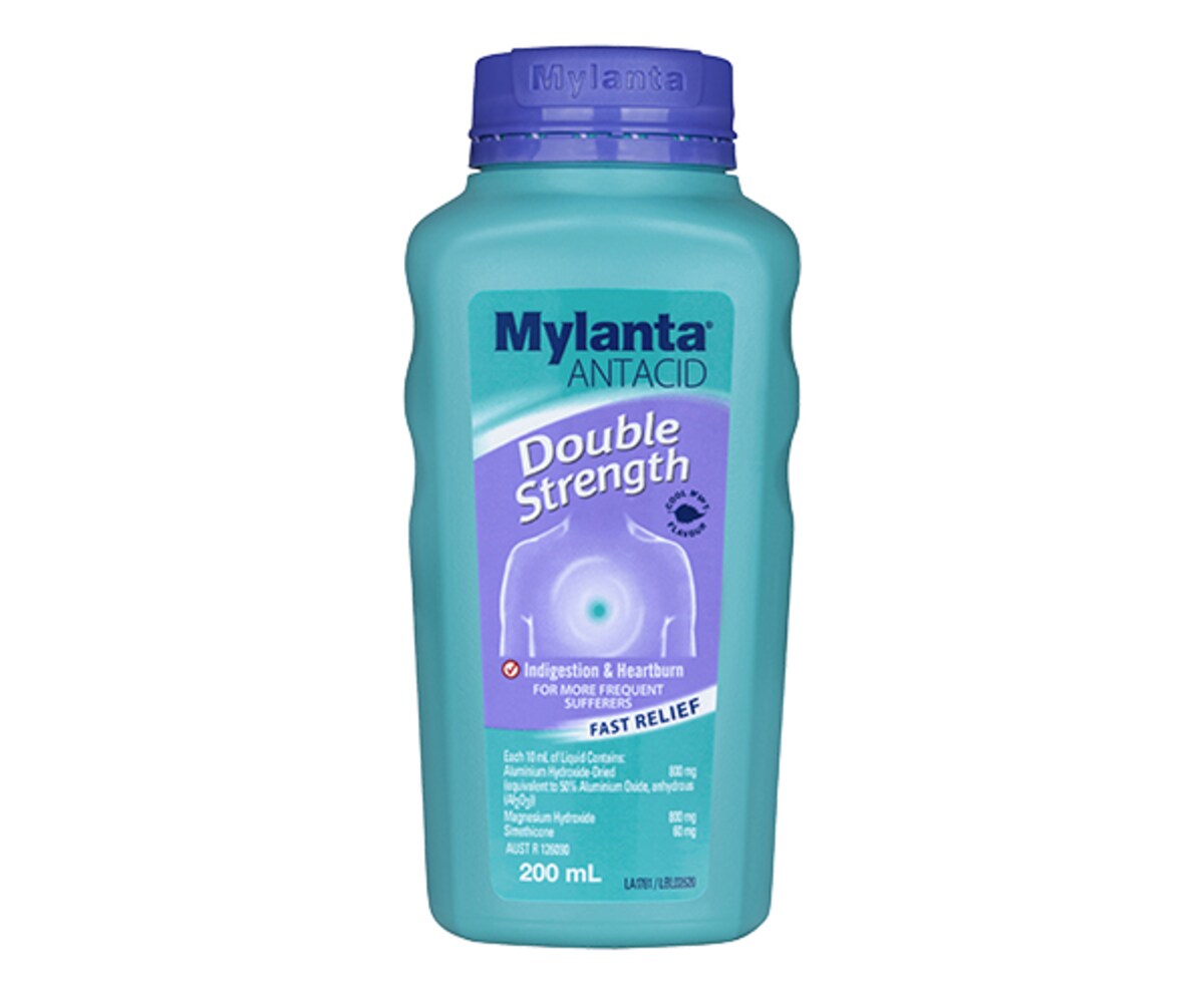 Mylanta Antacid Double Strength Liquid 200ml | Healthylife