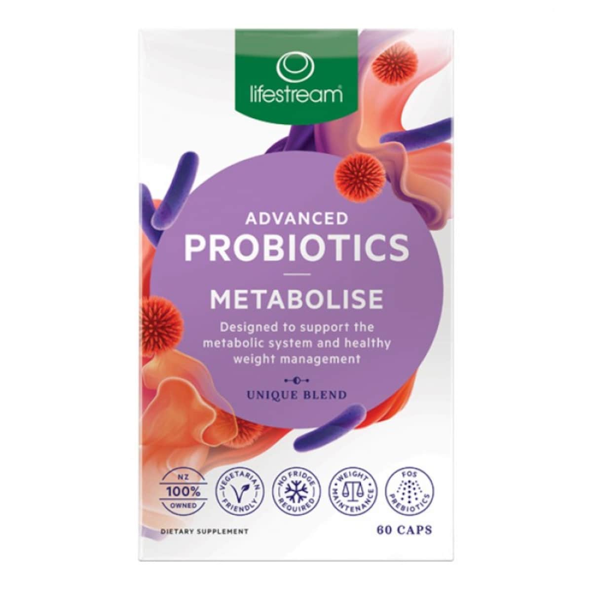 Lifestream Advanced Probiotics Metabolise 60 Capsules | Healthylife