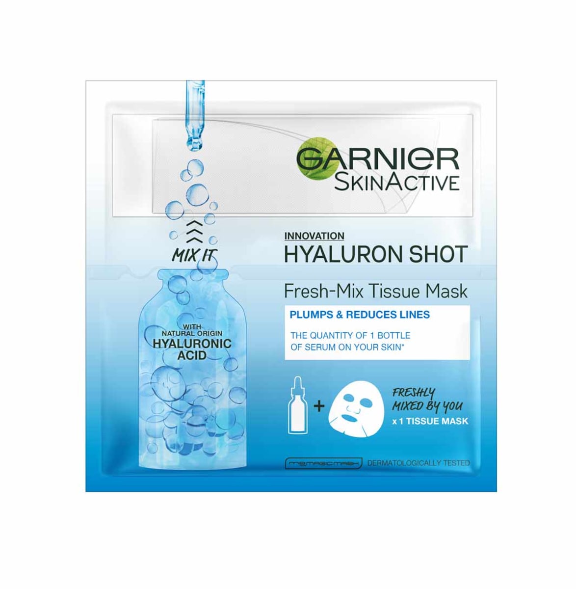 Garnier Fresh Mix Tissue Mask Hyaluron Shot 32g | Healthylife