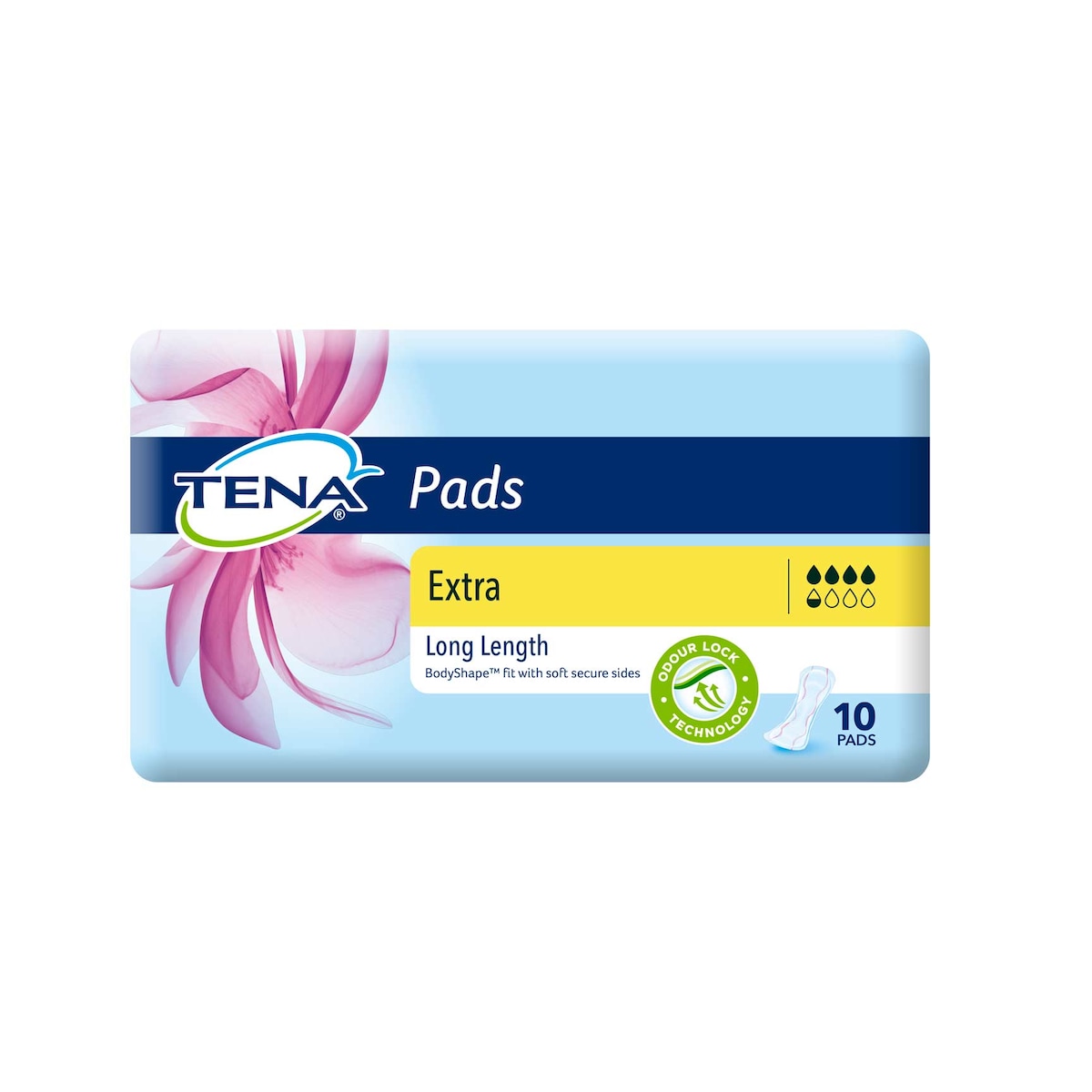 Tena Pads Extra Long Length 10 Pack | Healthylife