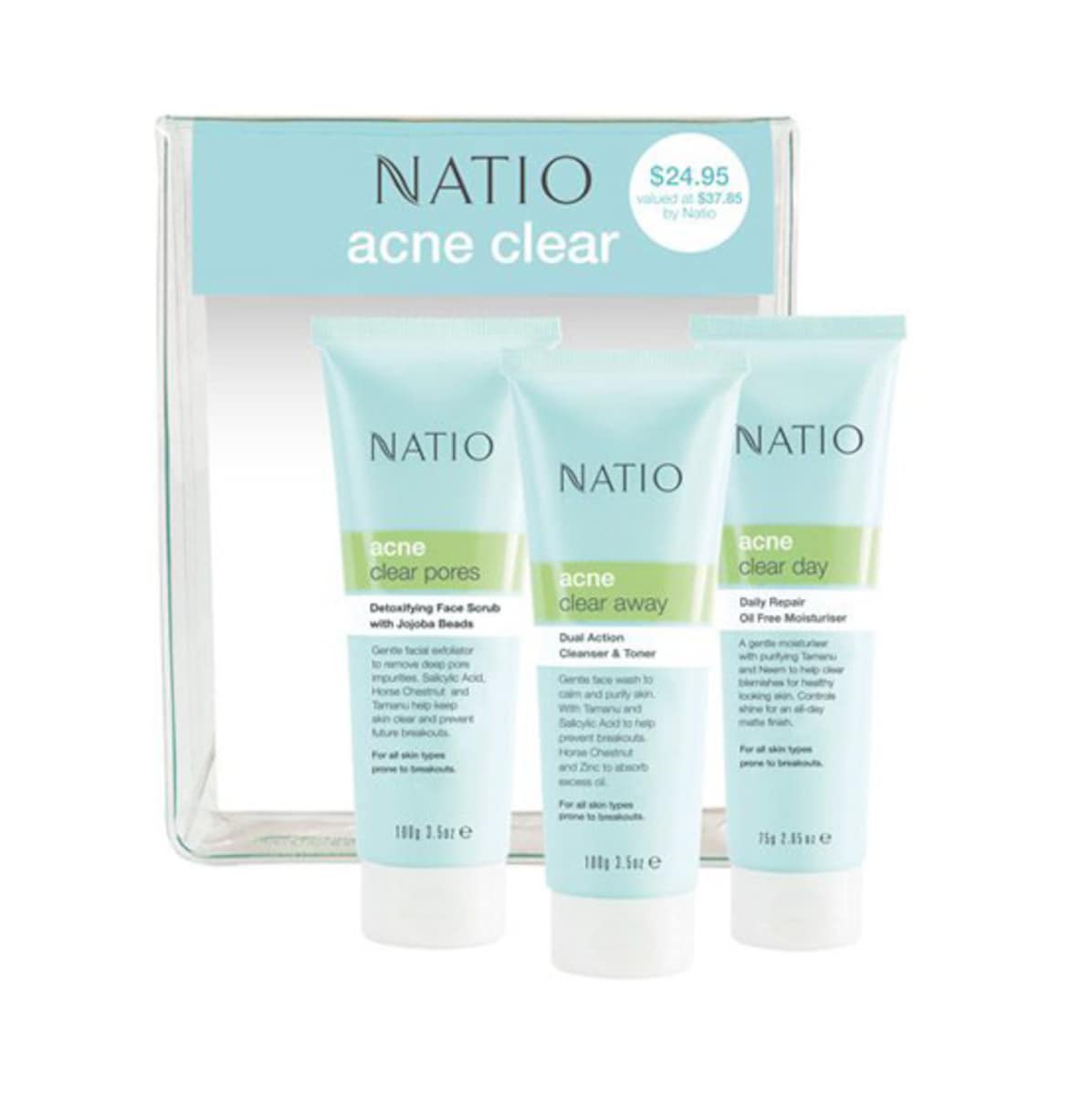 Natio Acne Clear Starter Pack | Healthylife