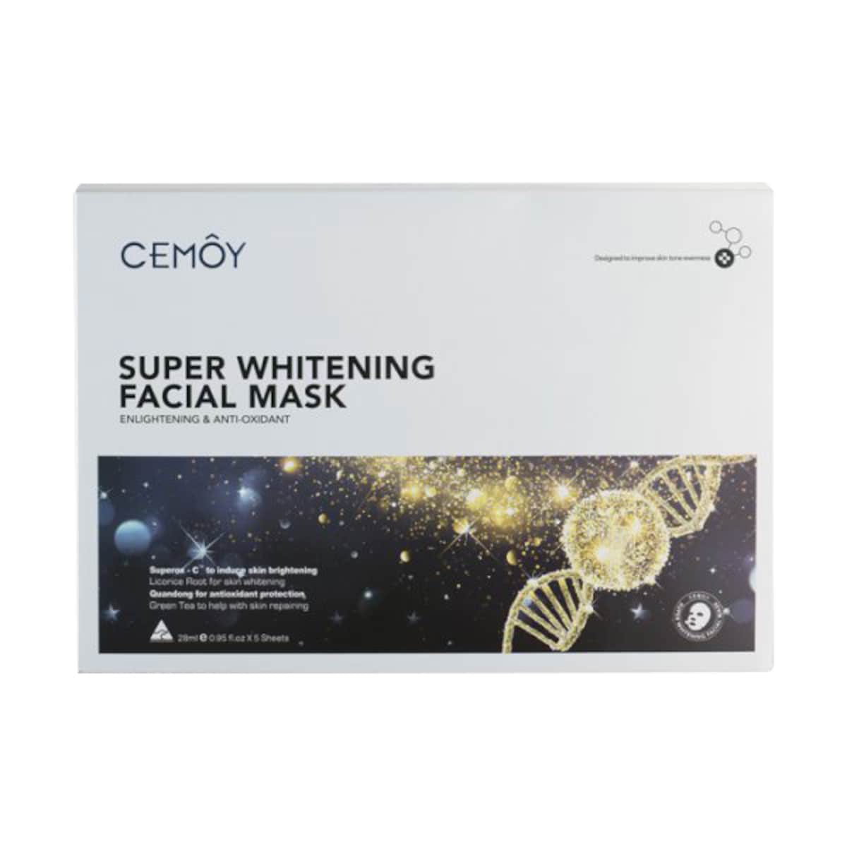 CEMOY Super Whitening Facial Mask 5 Pack | Healthylife