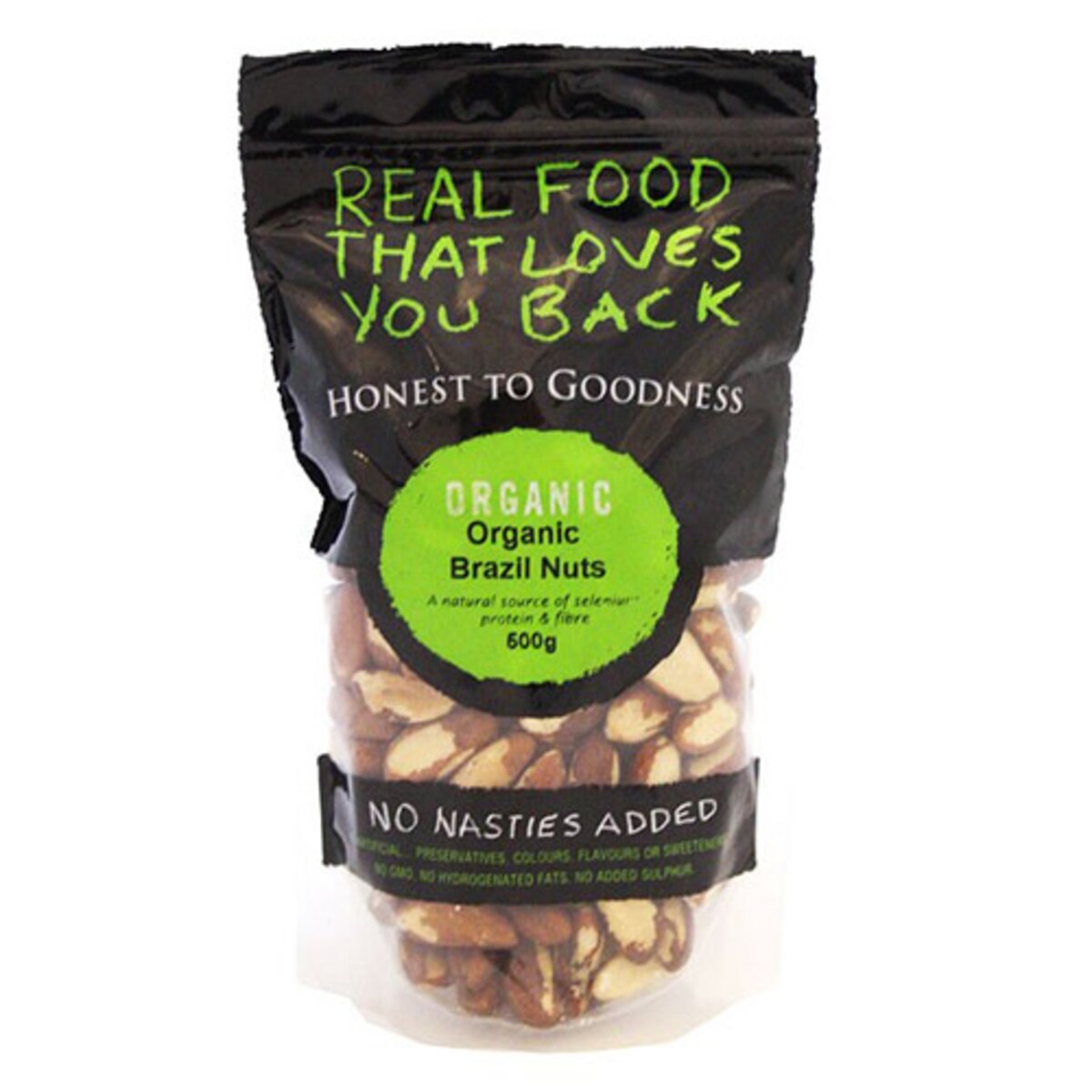 Honest to Goodness Organic Brazil Nut Kernels 500g | Healthylife