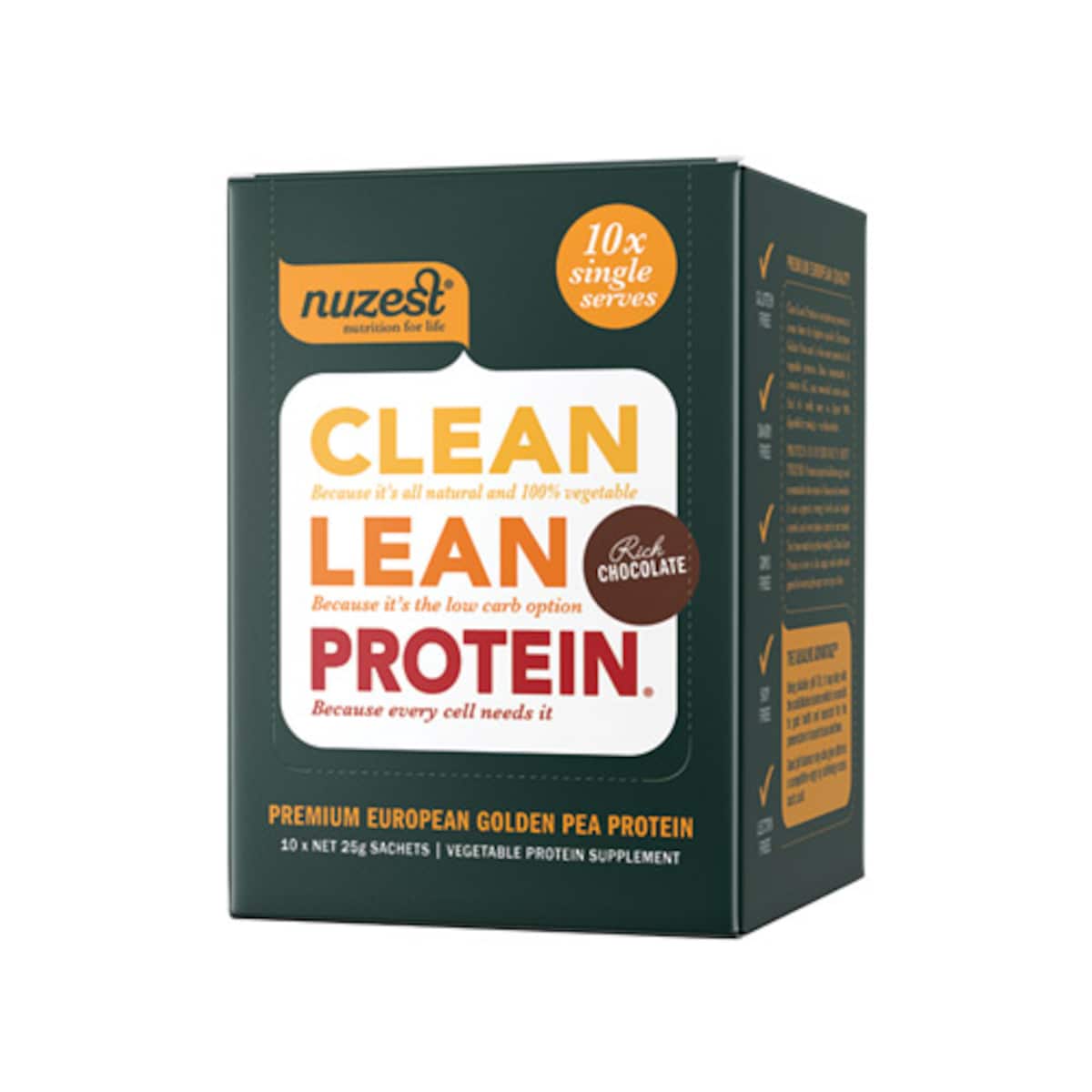 Nuzest Clean Lean Protein Chocolate 25g x 10 Sachets | Healthylife
