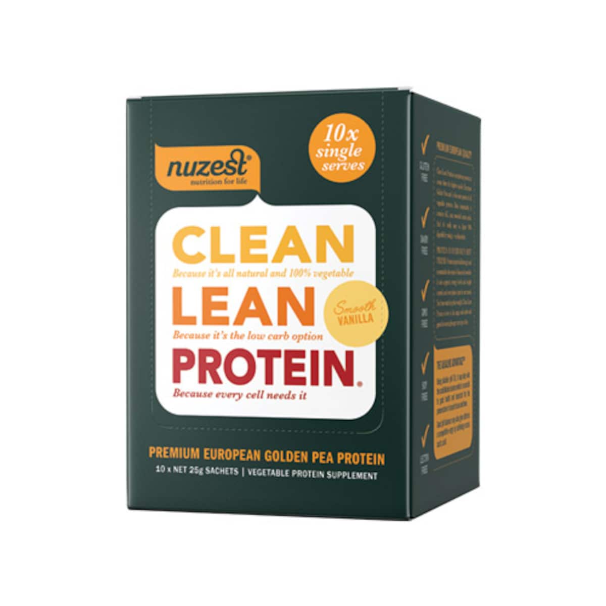 Nuzest Clean Lean Protein Vanilla 25g x 10 Sachets | Healthylife