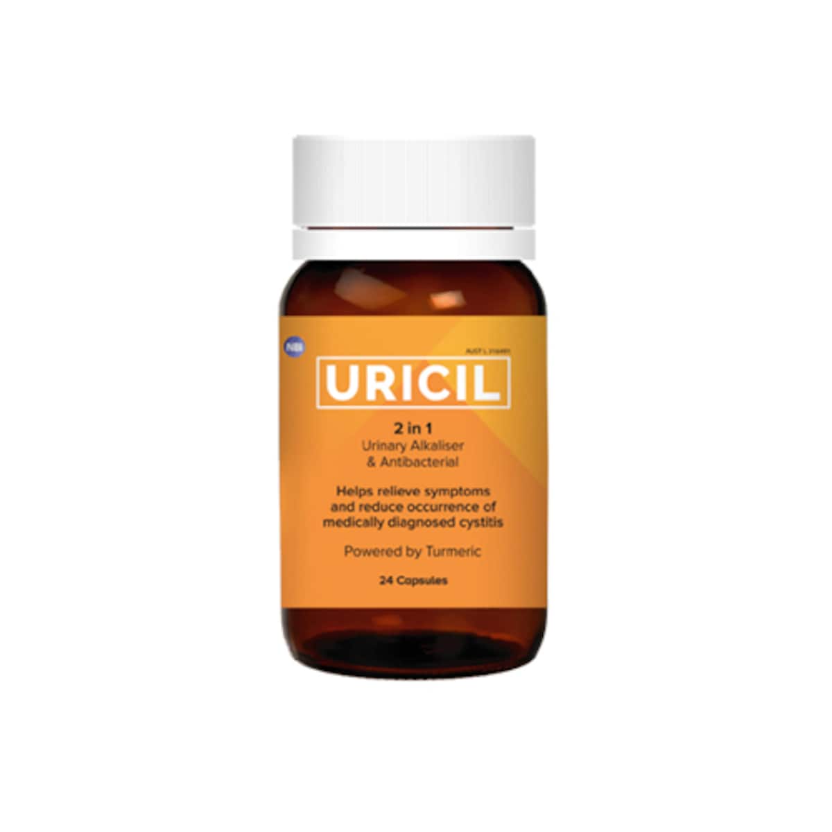 Uricil 2 in 1 Urinary Alkaliser & Antibacterial 24 Capsules | Healthylife