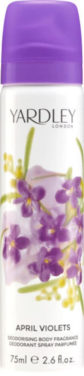 Yardley April Violets Deodorising Body Spray 75Ml | Healthylife