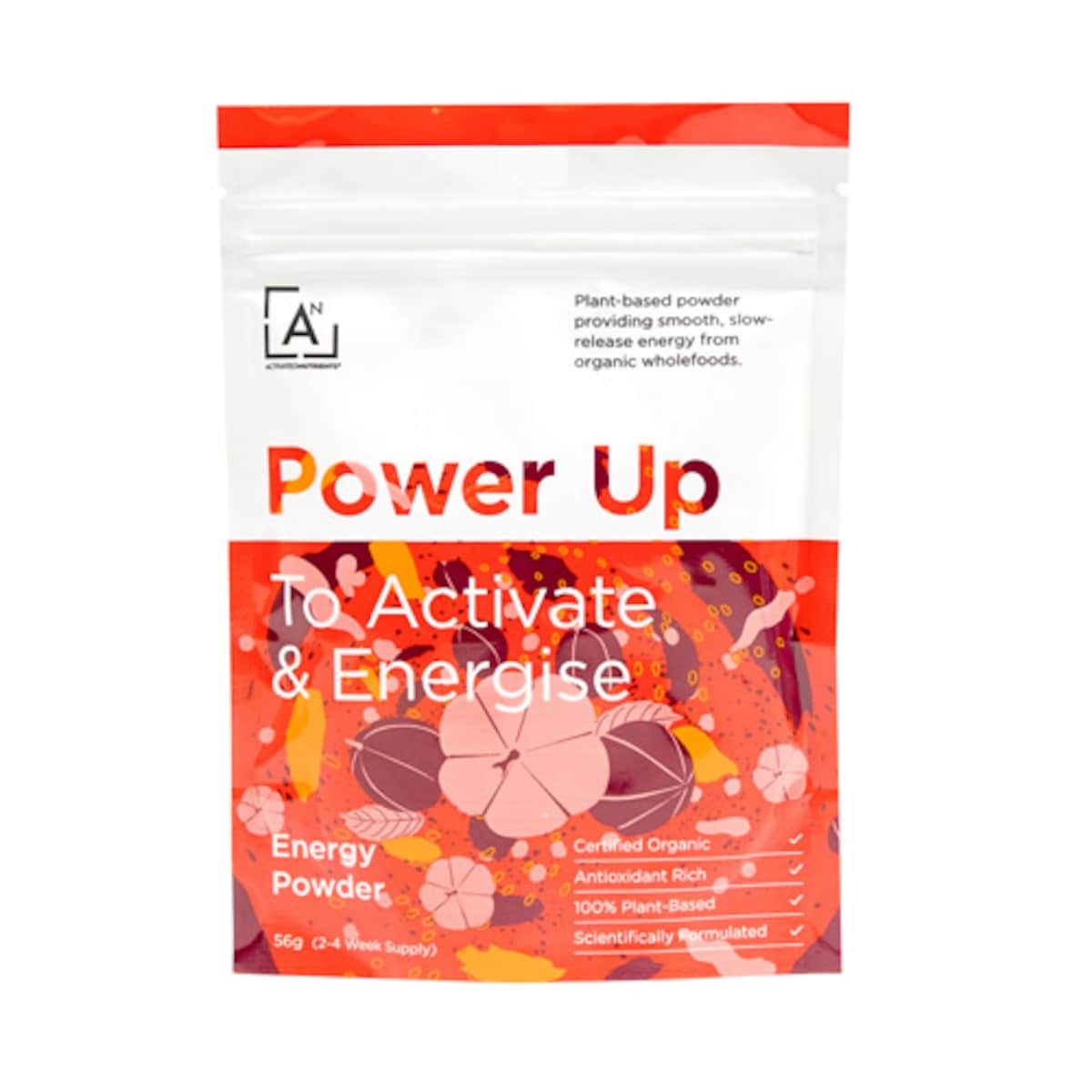 Activated Nutrients Power Up Energy Powder 56G | Healthylife