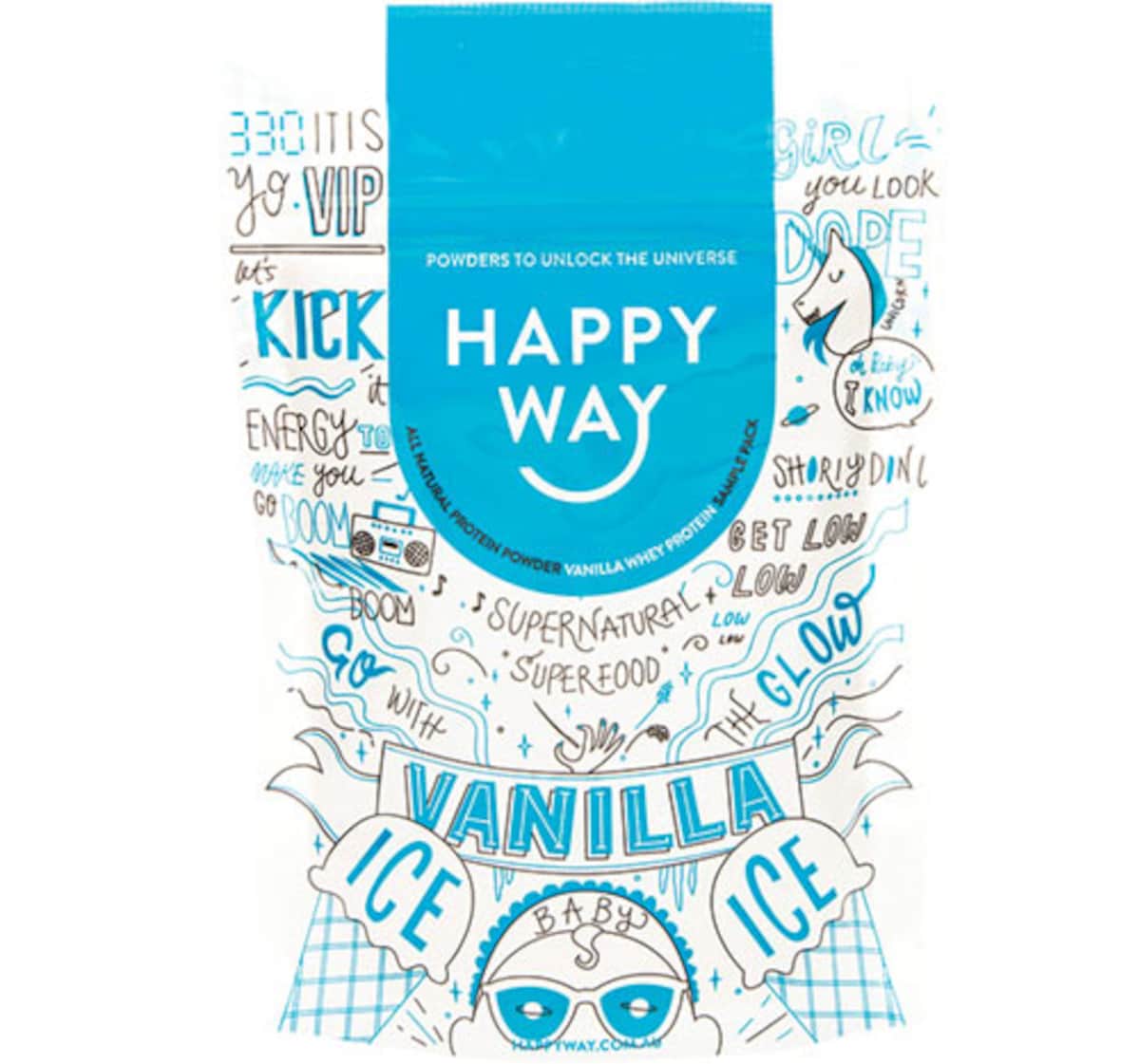 Happy Way Whey Protein Powder Vanilla 60g | Healthylife