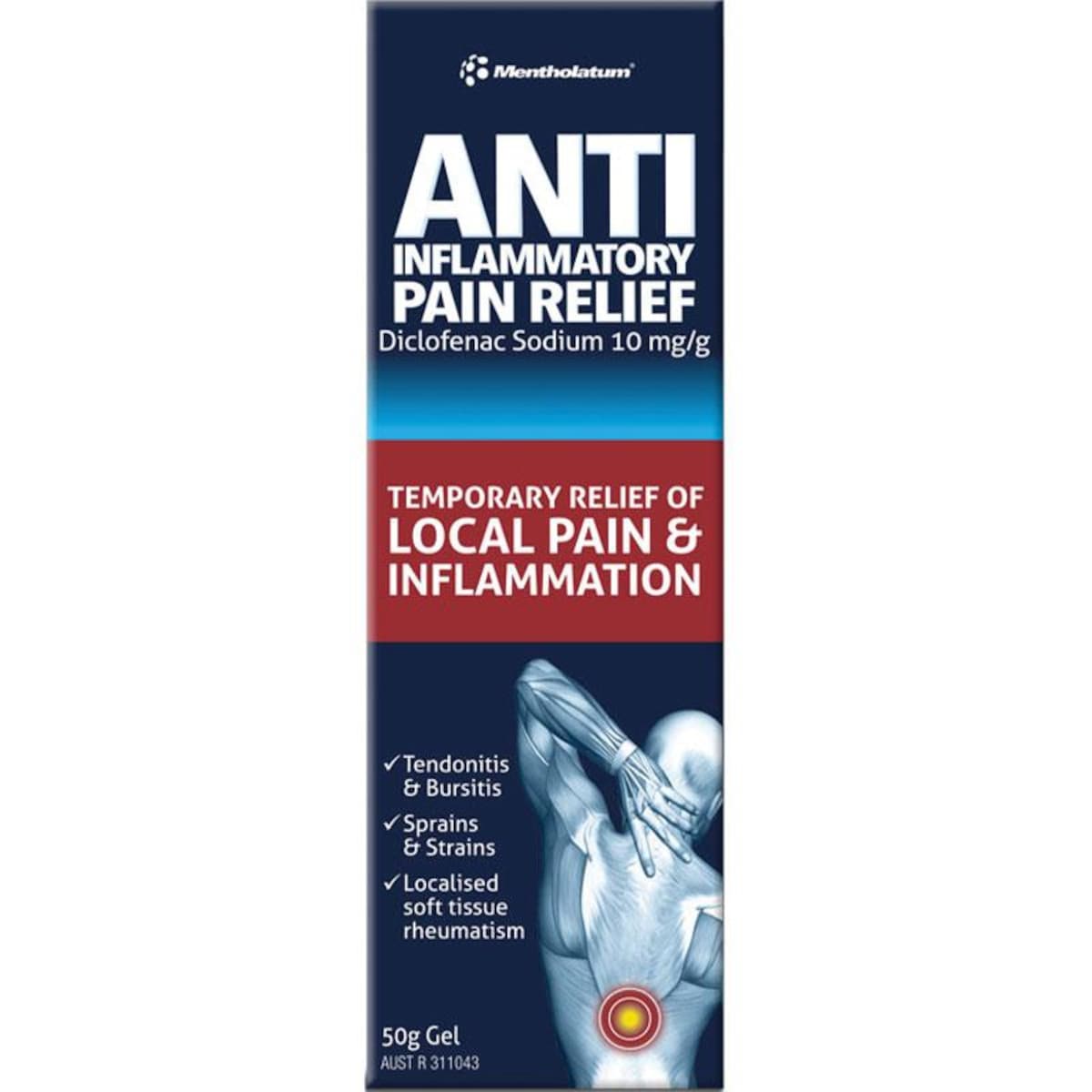 Mentholatum Anti-Inflammatory Pain Relief Gel 50g | Healthylife
