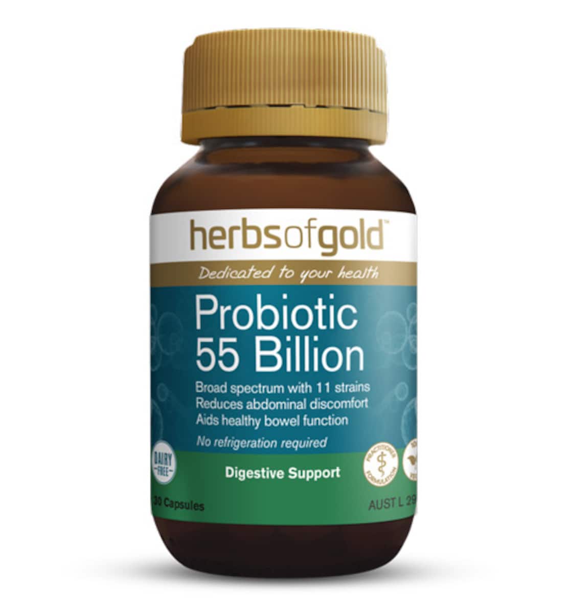 Herbs of Gold Probiotic 55 Billion 30 Capsules | Healthylife