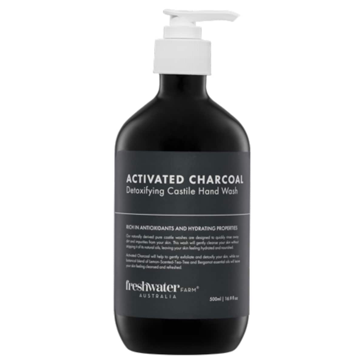 Freshwater Farm Activated Charcoal Hand Wash 500Ml