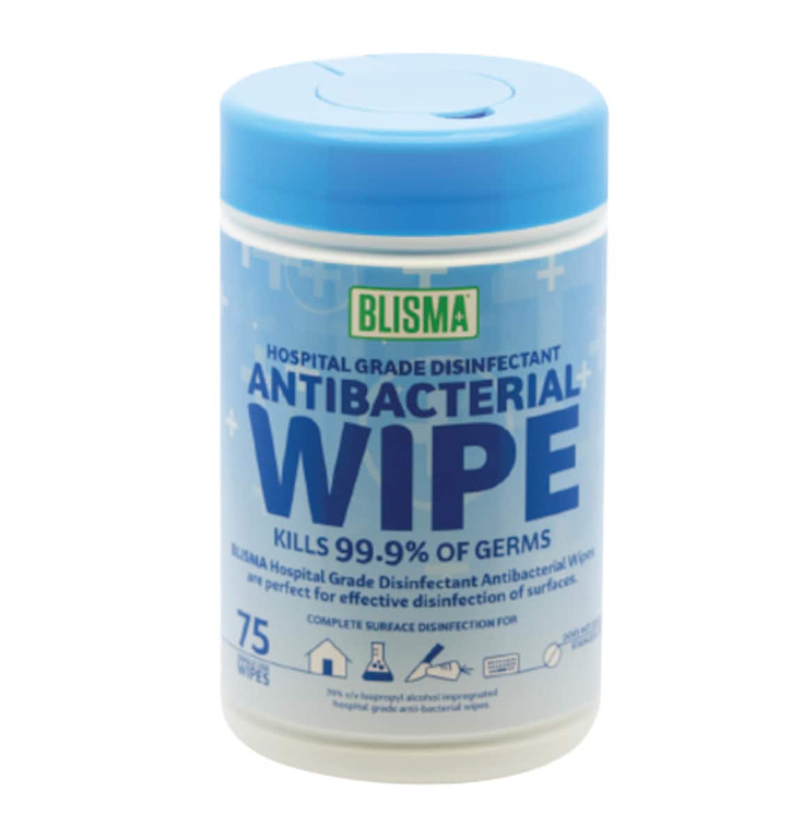 Blisma Antibacterial Surface Wipes 75 Pack | Healthylife