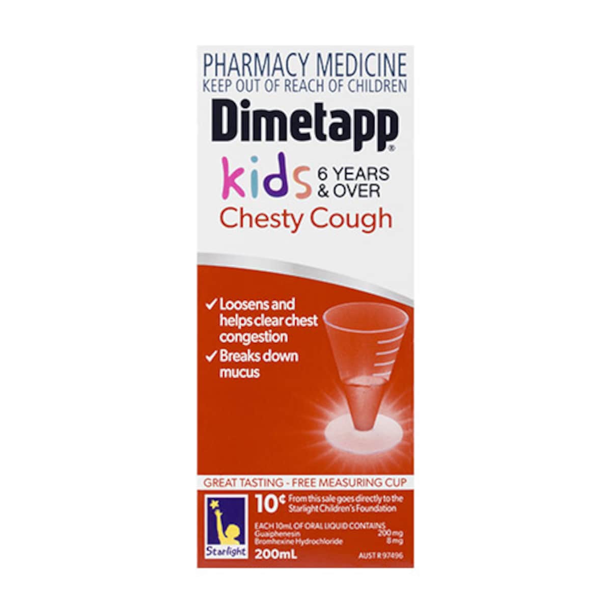 Dimetapp Kids Chesty Cough 6 Years & Over 200ml | Healthylife