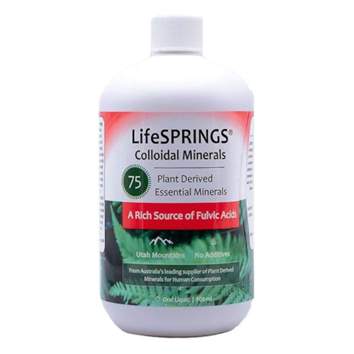 LifeSPRINGS Colloidal Mineral (Plant Derived) 500ml | Healthylife