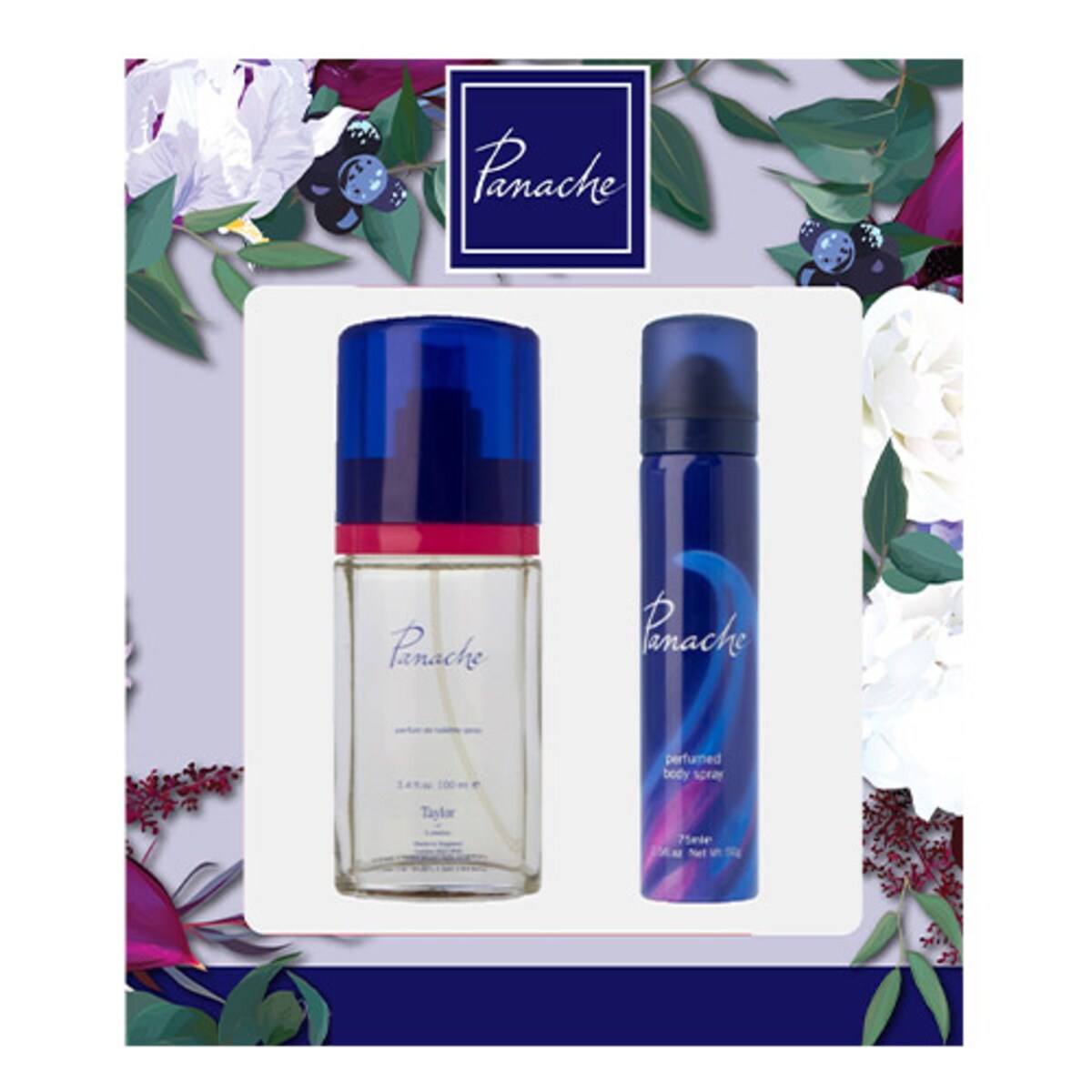 Panache 2 Piece Gift (Includes 100ml Eau de Toilette + 75ml Body Spray ...