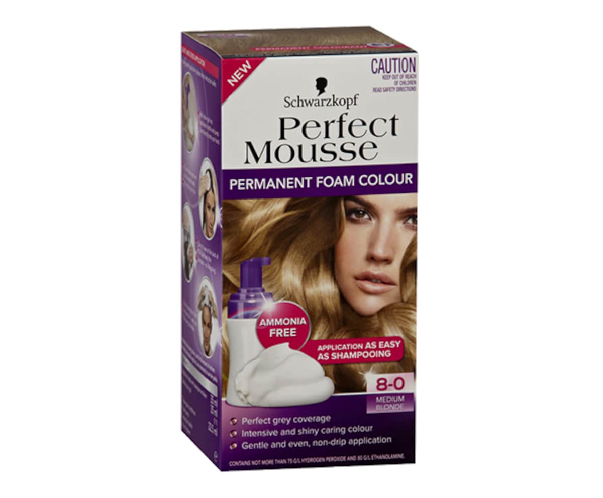 Schwarzkopf Perfect Mousse Foam Colour Medium Blonde 8-0 | Healthylife