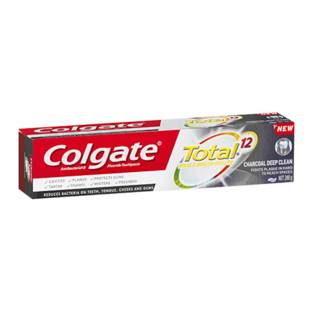 Colgate Total Charcoal Deep Clean Antibacterial Fluoride Toothpaste ...