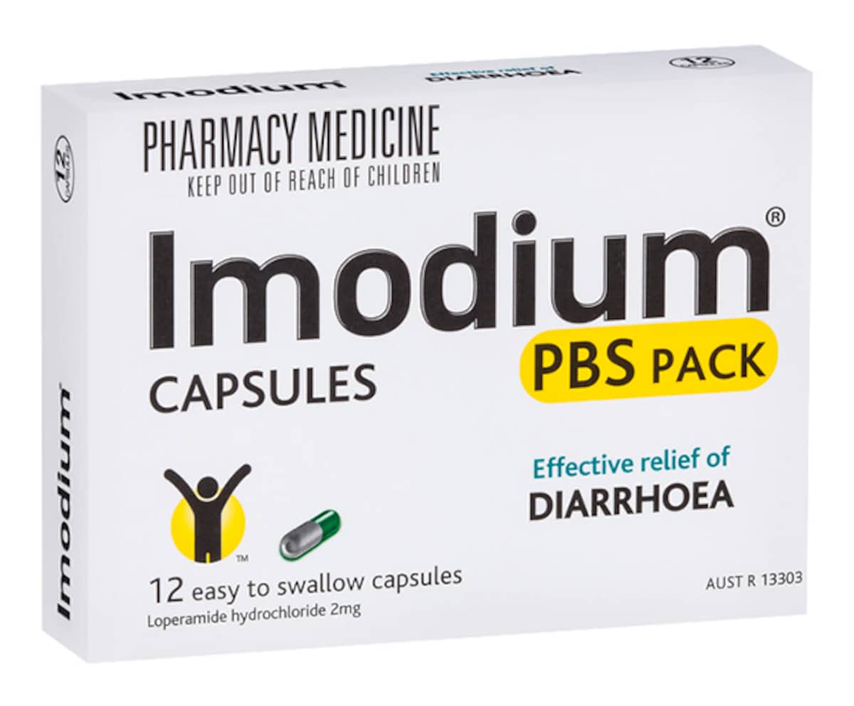 Imodium Capsules 2mg for Diarrhoea 12 Capules