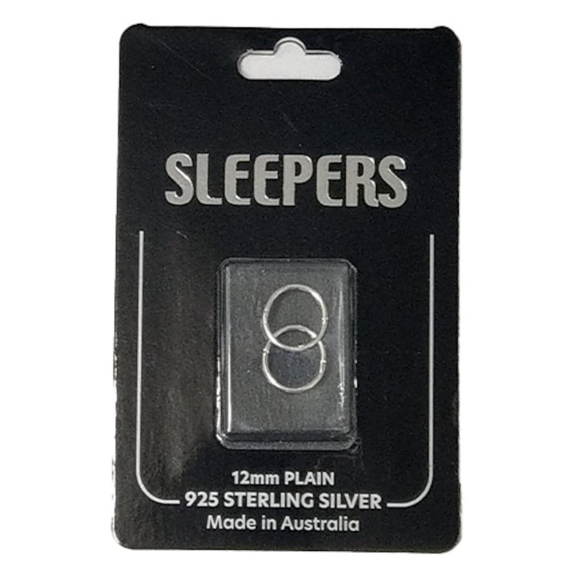 Studex Plain Small 12mm Sleeper Earring Silver 1 Pair | Healthylife