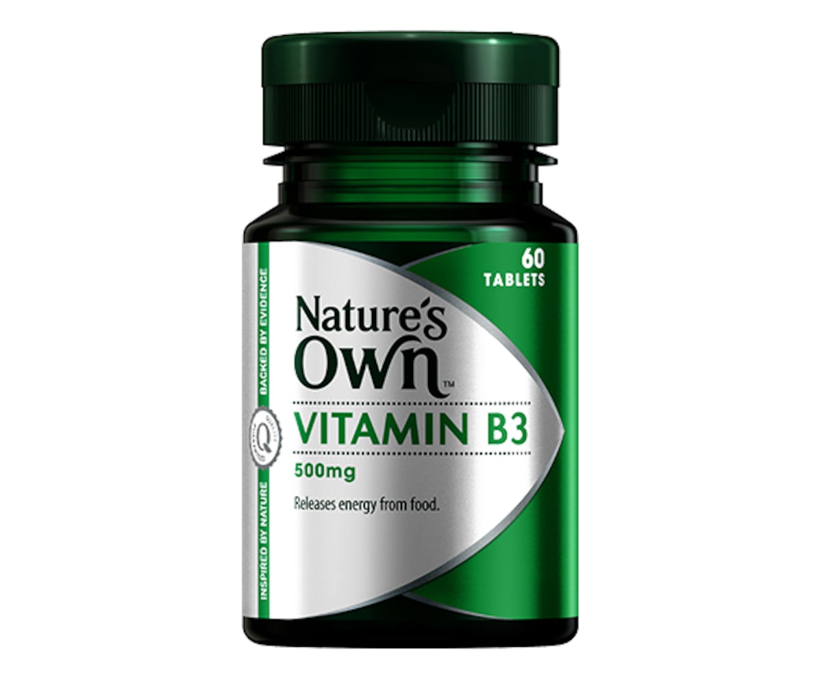 Natures Own Vitamin B3 500mg 60 Tablets