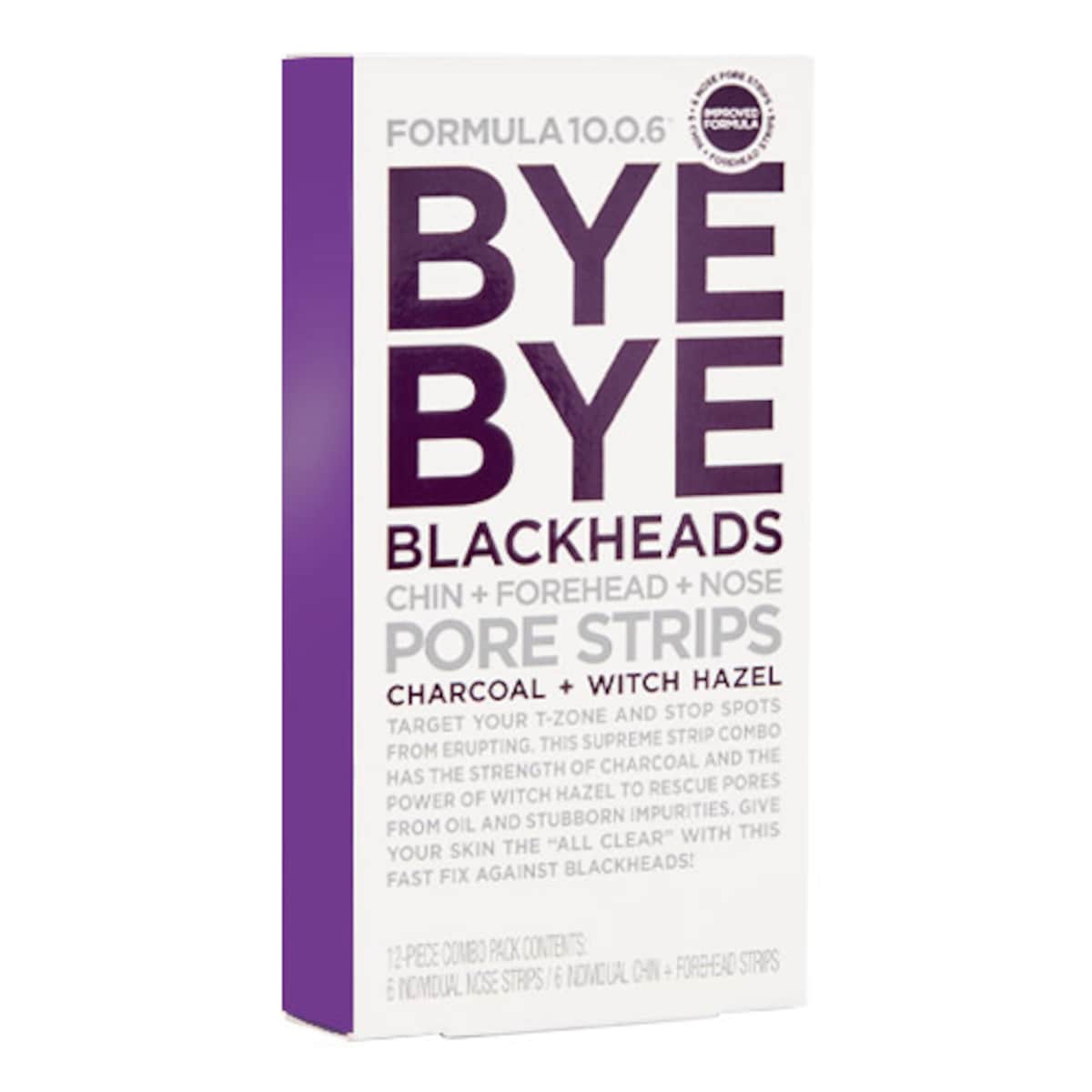 Formula 10.0.6 Bye Bye Blackheads Assorted Pore Strips 12 Pack ...