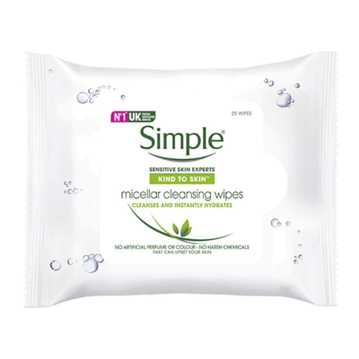Simple Micellar Face Wipes 25 pack | Healthylife
